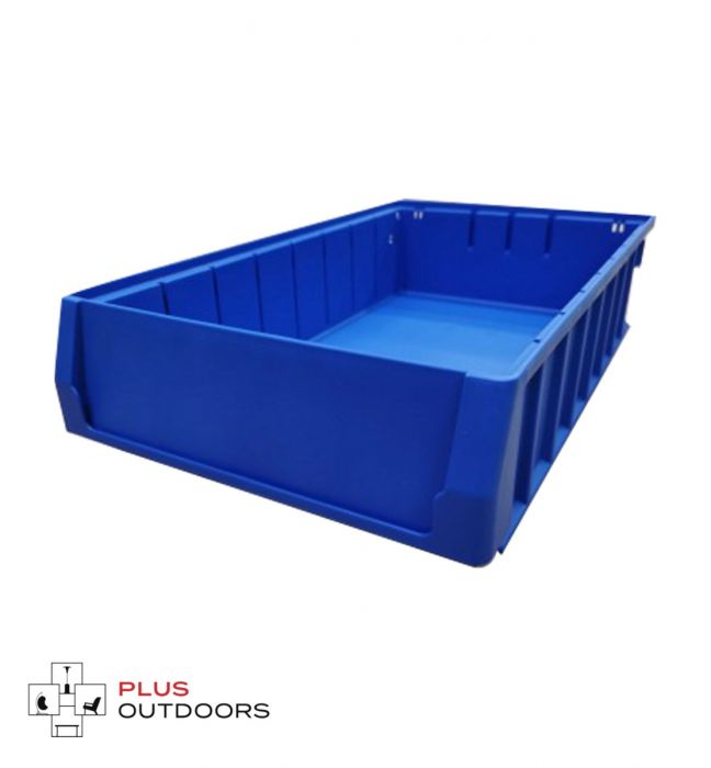 Stackable Storage Bins 24-Pack - 9x5x5 Inch Blue Plastic Organizer ...
