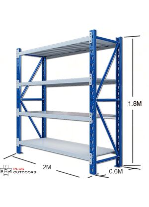 2M Shelving 2M x 0.6M x 2M Blue/Grey